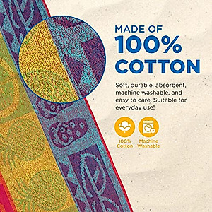 Ben Kaufman Terry Beach & Pool Towel - Large Cotton Towels - Soft & Absorbant - Assorted Colors - 30” x 60” - 4 Pack