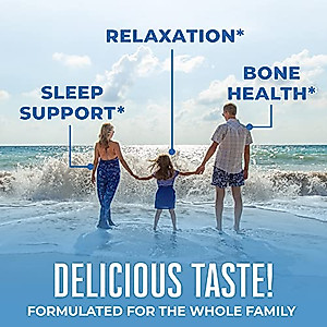 MaryRuth Organics Nighttime Liquid Multimineral Supplement | Sugar Free | Natural Sleep Support for Adults & Kids | Magnesium, Calcium & MSM | Coconut Flavor | Vegan | Gluten Free | 32 Servings