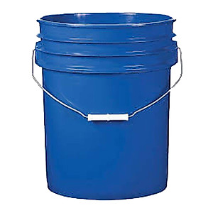 5 Gallon Buckets, Six (6) Pack | Plastic | Red, White & Blue