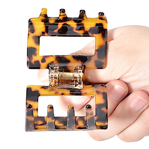 Tortoise Shell Ponytail Cuffs Elastic Hair Band Hair Tie Leopard French Design Hair Band Headwear for Women Girls,Pack of 3