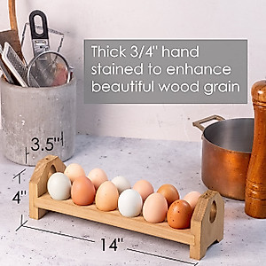 Farmhouse Stackable Wood Egg Holder l Egg Storage l Fresh Egg Storage l Wooden Egg Holder l Wooden Egg Rack l Wood Egg Carton l Egg Tray (1)