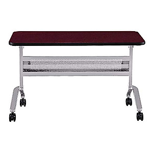 Safco Products Flip-N-Go Training Table, Regal Mahogany