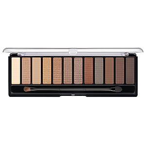 Rimmel London Magnif'Eyes Eyeshadow Palette, 12 Shades, Blendable Formula, Versatile, 001, Nude, 0.5oz