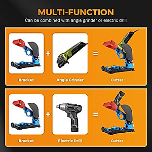 BEAMNOVA Upgraded Angle Grinder Stand,Angle Grinder Fixed Holder Conversion Cutting Machine Table,Handle Adjustable 45 Degree with Clamp Protective Cover
