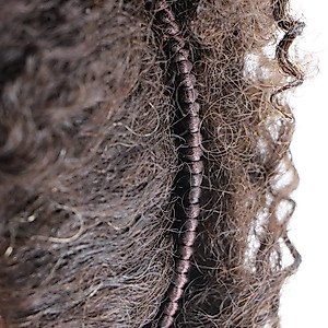 HairZing Stretchy Banana Hair Clip - Sturdy Hold, No Damage, Creases or Pain (Satin Cord) (Brown, Large (Pack of 1))