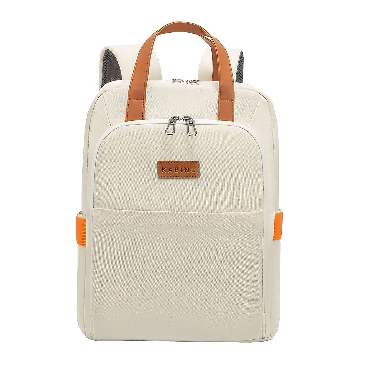 LEASOUL School Backpack Canvas Laptop Backpack 15.6 Inch Wide Open Casual for Women