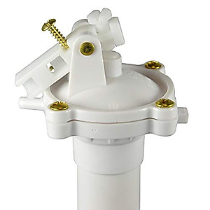 Danco 80816 Complete Toilet Repair Kit Fill Valve, Flapper, Rod, Float Replacement, White