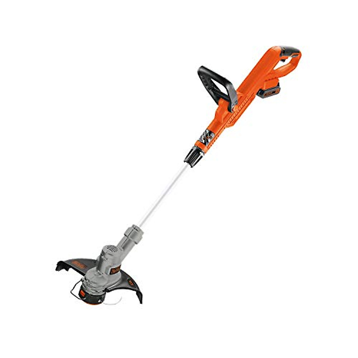 BLACK+DECKER 20V MAX Cordless String Trimmer, 12 Inch Steel Blade, Reduced Vibration, Battery and Charger Included (LST300)