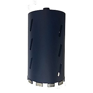 6-Inch Laser Welded Dry Diamond Core Drill Bits for Cutting Concrete and Asphalt, 6" Diameter x 11" Length