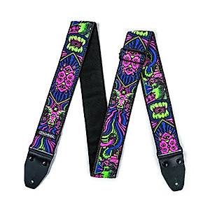 Jim Dunlop I Love Dust Green Fangs Guitar Strap (ILD05)