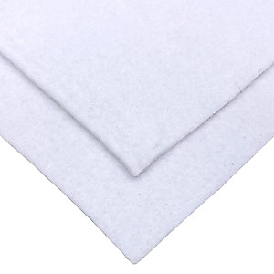 Ice Fabrics Craft Felt Fabric by The Yard - 72" Wide & 1.6mm Thick Acrylic Felt - Soft and Durable Snow White Fabric for DIY Arts & Crafts, Decorations and More - 1 Yard Snow White