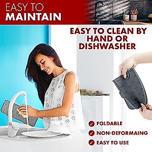 2 pcs Faucet Handle Drip Catcher - Silicone Faucet Splash Catcher Tray - Kitchen & Bathroom Faucet Sink Splash Guard Gray