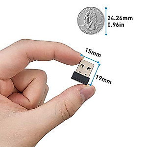 USB ANT+ Stick Dongle Adapter Wireless Receiver for Zwift, TheSufferfest, TrainerRoad, Rouvy to Upgrade Bike Trainer U1