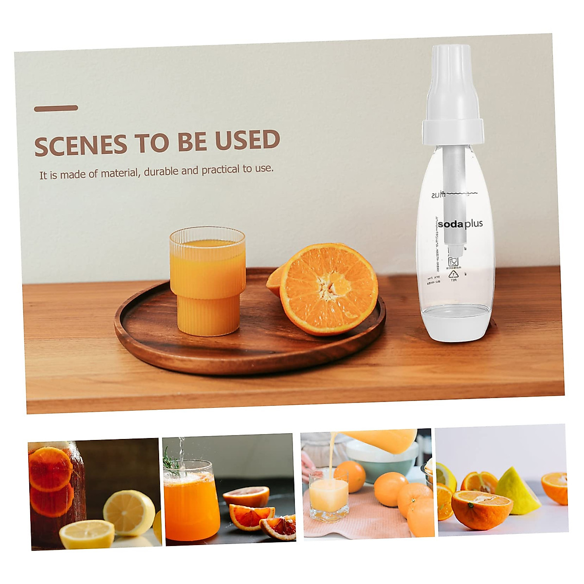 TIDTALEO 1pc sparkling water machine water carbonator DIY tools carbonated drink maker carbonating soda machines for home Beverage Maker Tool chemical machine white food grade bpa household