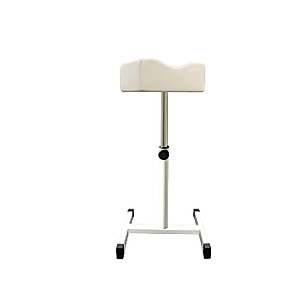 CHAOEEMY Pedicure Foot Rest Adjustable Manicure Height Technician Stand Stool with Non-Slip Legs Nail Equipment Salon Spa,White