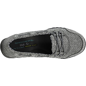 Skechers Women's Breathe Easy-Good Influence Sneaker, Grey, 8 M US