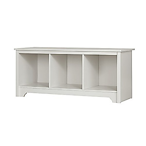 South Shore Vito Cubby Storage Bench, Pure White