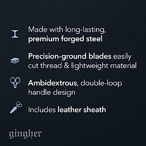 Gingher Inc Classic 4" Embroidery Scissors