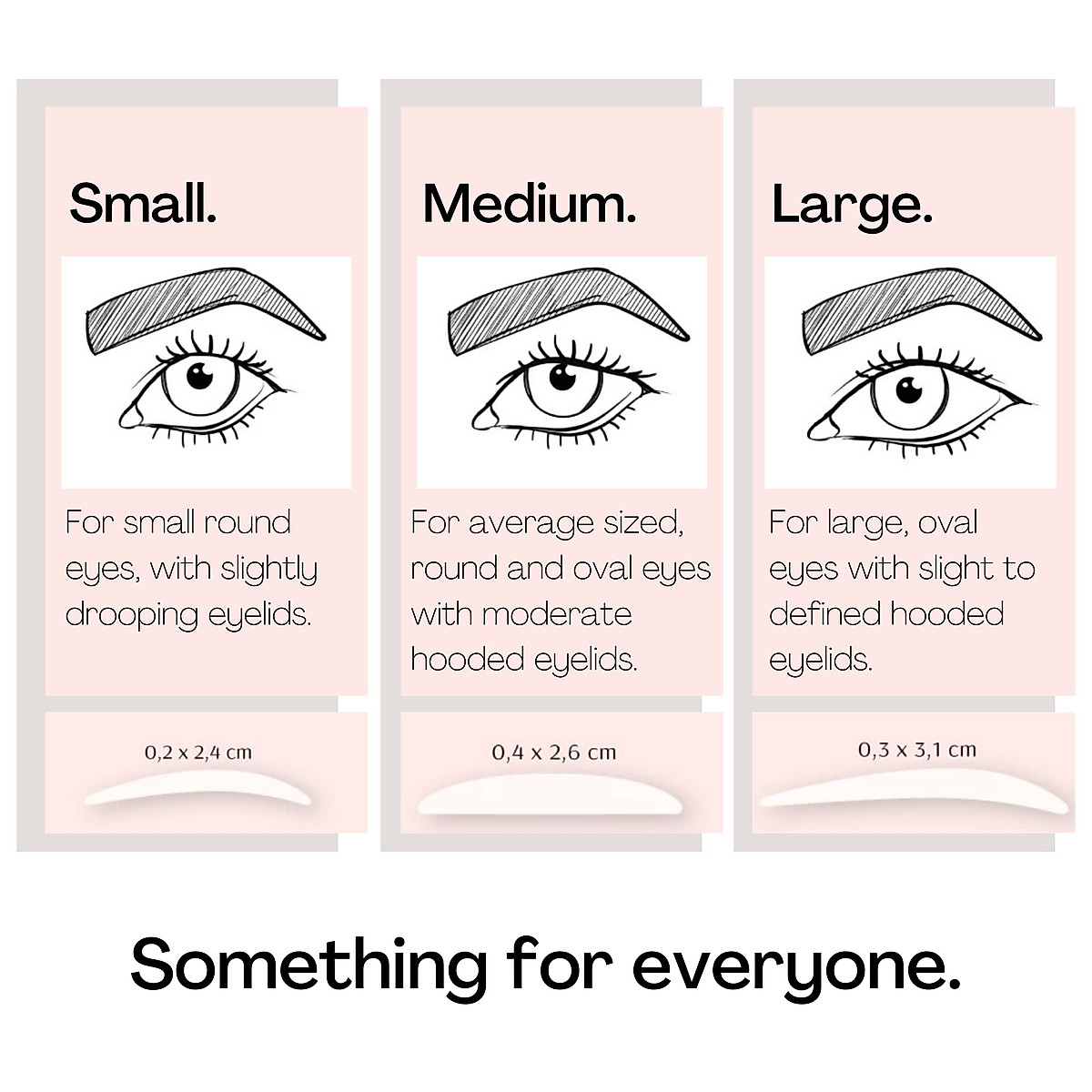 Wonderstripes Eye Lid Tape (Small) | Eyelid Lifting Strips for Hooded Eyes | Invisible Silicone Tape for Droopy Eyes | Multiple Sizes for All Eye Shapes | Makeup Compliant, Easy to Apply