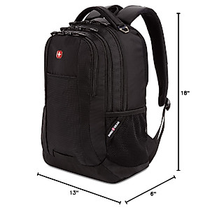 SwissGear Cecil 5505 Laptop Backpack, Black, 18-Inch