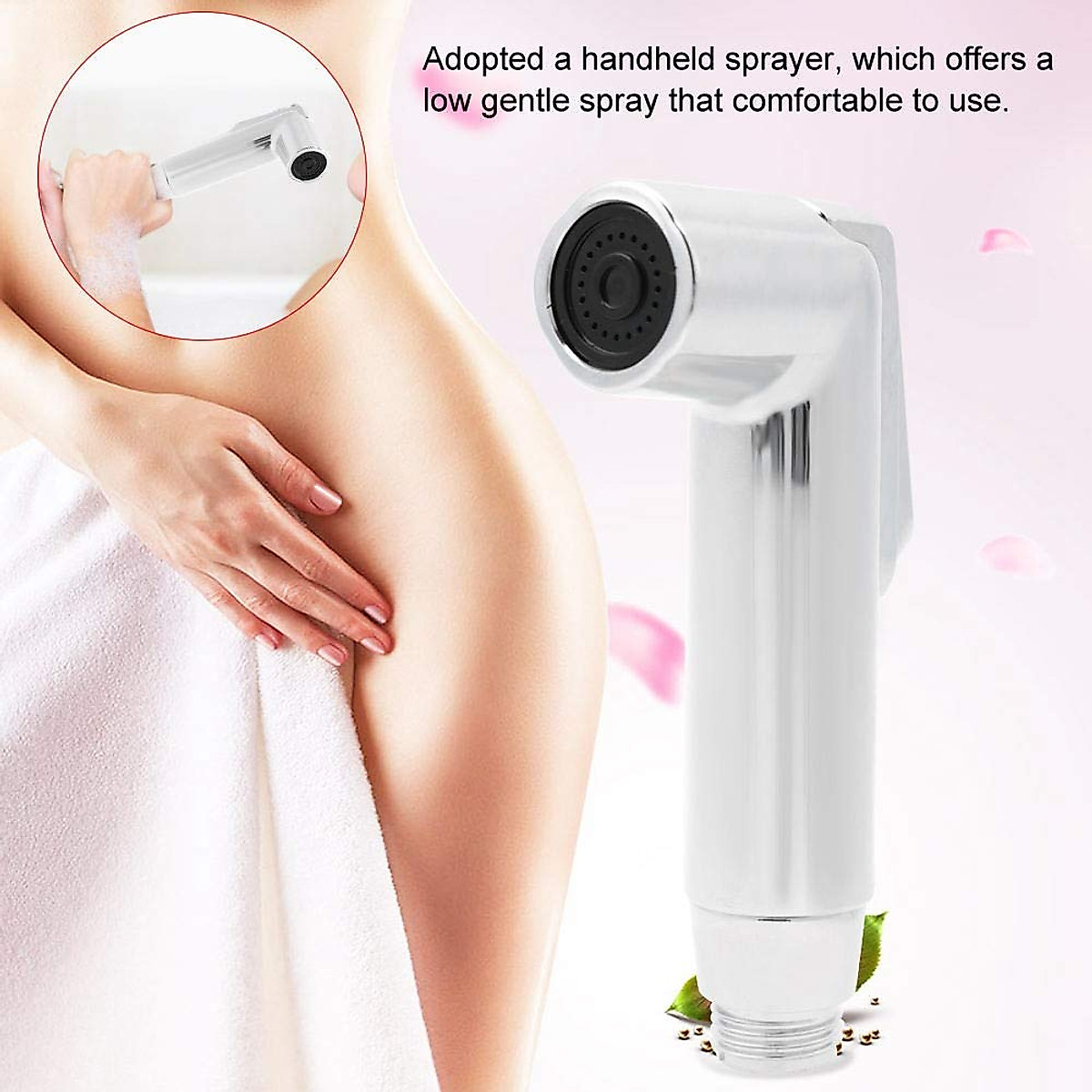 Bidet Toilet Spray, Stainless Steel Bidet Toilet Sprayer Head Handheld Bidet Sprayer Cloth Bathroom Diaper Sprayer Bidet Shower Sprayer Toilet Attachment for Kitchen and Toilet Cleaning(1#)