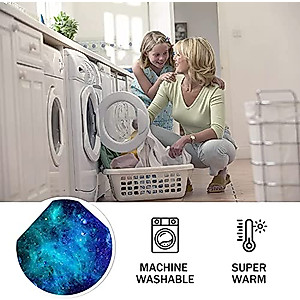 Space Galaxy Blanket, Soft Warm Fuzzy Fleece Plush Blanket 60''x50'', Smooth Cozy Flannel Throw Blanket for Bed/Couch/Office/Camping