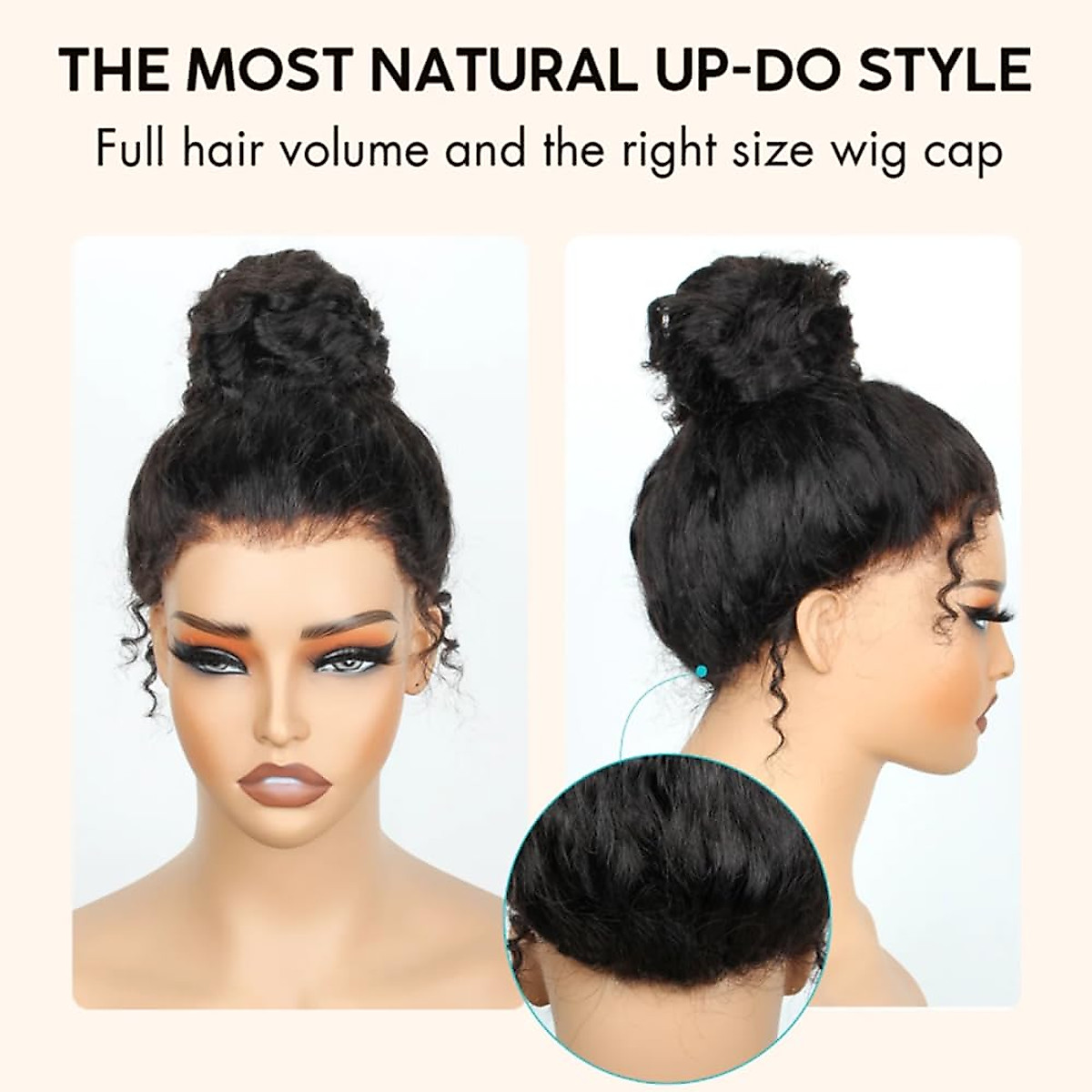 RASHINEE 360 Lace Front Wigs Human Hair Water Wave Full Lace Human Hair Wigs for Women Pre Plucked with Baby Hair 360 Wigs Human Hair Natural Color 20 inch