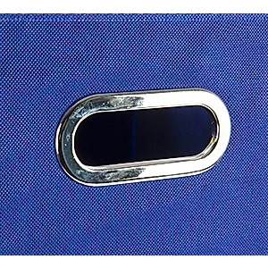 Modern Littles Folding Laundry Basket with Handles – High-Strength Polymer Construction – Folds for Easy Storage and Transportation – 13.75 Inches x 13.75 Inches x 22.75 Inches – Blue