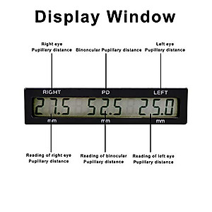 Digital PD Meter, Optical Digital Pupilometer with LCD Display Optical PD Meter (White)