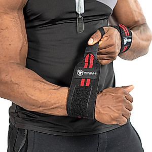 Wrist Wraps for Weightlifting (USPA & IPL Approved) - 18” Premium Quality Wrist Straps for Weightlifting - Weight Lifting Wrist Wraps with Thumb Loop - Best Gym Wrist Wraps for Lifting Weights, Curls & Dips - Lifting Wrist Wraps for Bench, Powerlifting &