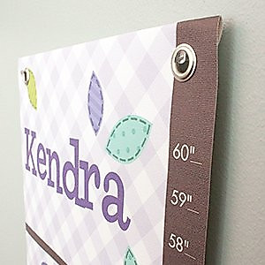 Personalized Growth Chart for Kids, Gingham Owl - I See Me!
