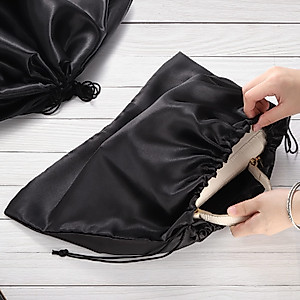 Peohud 9 Pack Dust Bags for Handbags, Purse Dust Cover Bag with Drawstring, Silk Cloth Travel Storage Pouch for Handbags Purse Shoulder Bags Shoes Boots