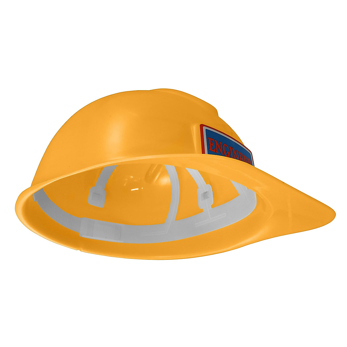 Nicky Bigs Novelties Adult Womens Plastic Novelty Construction Helmet Yellow Engineer Hard Hat Road Worker Costume Theme Prop