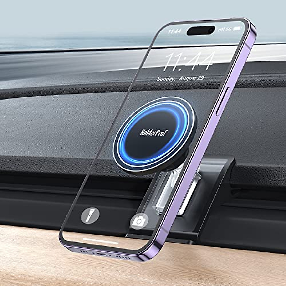 HolderProf 2022 2021 Tesla Model 3 Model Y MagSafe Phone Mount for iPhone 14/13/12 Series and Magnetic Cases, Air Vent Car Phone Holder Mount Fit for All Phone, Only Design for All Tesla Model y/3