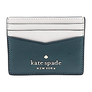 Kate Spade New York Staci Small Slim Card Holder Peacock Sapphire Multi