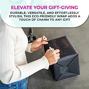 Black Kraft Arts and Crafts Paper Roll - 18 inches by 100 Feet (1200 Inch) - Ideal for Paints, Wall Art, Easel Paper, Fadeless Bulletin Board Paper, Gift Wrapping Paper and Kids Crafts - Made in USA