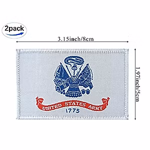 JBCD 2 Pack US Army 1775 Flag Patch Army Force Flags Tactical Patch Pride Flag Patch for Clothes Hat Patch Team Military Patch