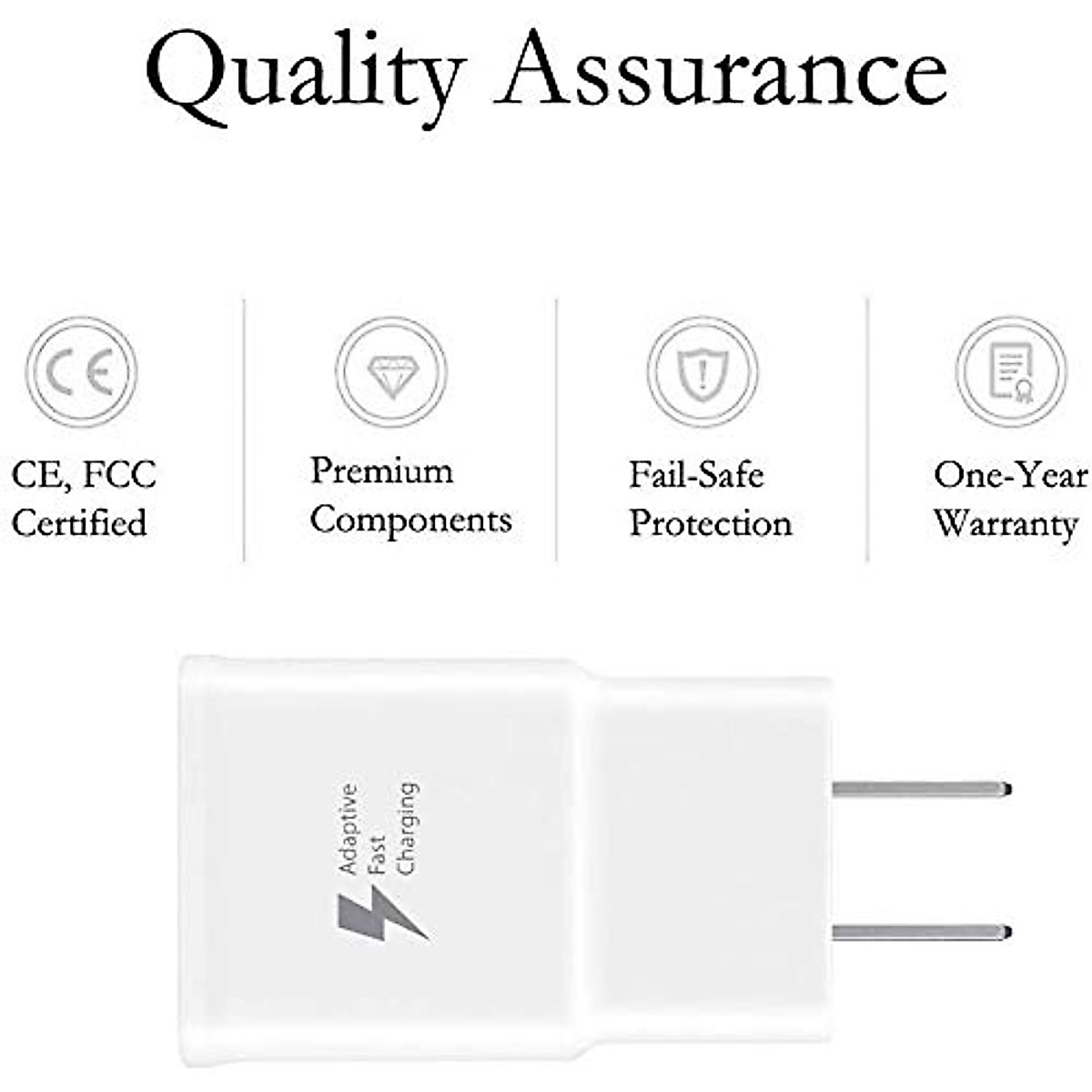 NING-ooda Adaptive Fast Charger,Made for Samsung Galaxy Tab A 10.1 (2016) Tablet,Tab E 8.0 Tablet,S7,S7 Edge S6,S6,Note 4 Tab S 10.5,A 9.7,4, Home Wall Charger + USB Cable (W-0753001)