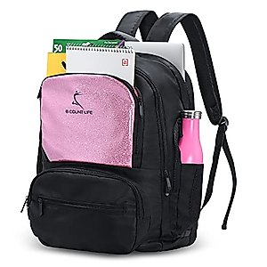 8 Count Life - Glitter Pink Backpack - ● All-Purpose ● Cheer ● Dance ● School ● Travel ● Laptop ● Water Resistant