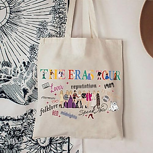 TOBGBE Gifts For Singer Music Lyric Inspired Tote Bag Album Name Tote Bag Singer's Merchandise Singer Fan Gifts (TER Tote)