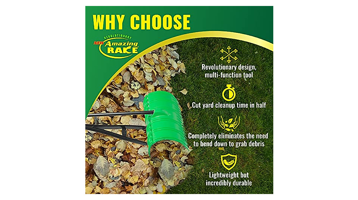 Amazing Rake - Heavy Duty Garden Tool for Easy Cleanup