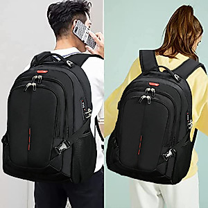 Sowaovut Travel Laptop Backpack Anti-Theft Bag with usb Charging Port and Password Lock Fit 15.6 Inch Laptops for Men Women College School Student Gift