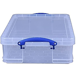 Really Useful Plastic Storage Box 24.5 Litre Clear