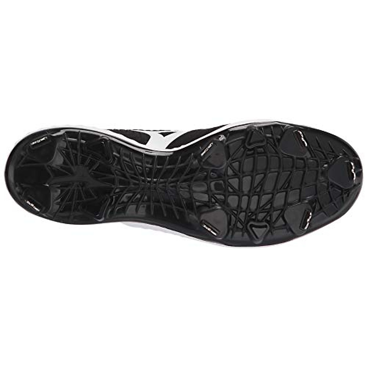 Mizuno Mens Cleat Baseball Shoe, Black/White, 13 US