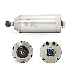RATTMMOTOR CNC Spindle Motor, 3KW Water Cooled Spindle Motor 220V 12A ER20 Spindle 4-Bearings 100mm Spindle Motor 400HZ 3-Phase for CNC Router Engraving Milling Machine