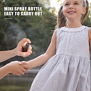 Remerry 10 ml Perfume Spray Bottles Plastic Travel Refillable Mini Bottles for Women Small Fine Mist Spray Bottles Portable Frosted Perfume Bottles Empty Atomizer for Essential Oil(50 Pcs)