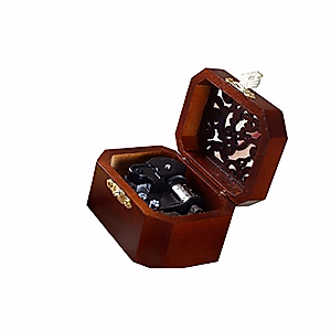WESTONETEK Vintage Wood Carved Mechanism Musical Box Wind Up Music Box Gift for Christmas/Birthday/Valentine's Day, Melody for Elise