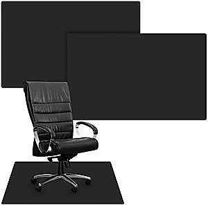 2 Pack Office Chair Mat for Hardwood Floor 30'' x 48'' Desk Chair Mat for Rolling Chairs Carpet Tile Non Slip Noiseless Large Floor Protector Easy Clean and Flat Without Curling