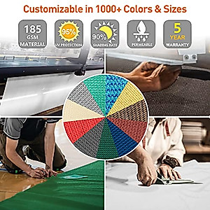 Artpuch Grey 10'x10'x14' Sun Shade Sails Canopy, 185GSM Shade Sail UV Block for Patio Garden Outdoor Facility and Activities