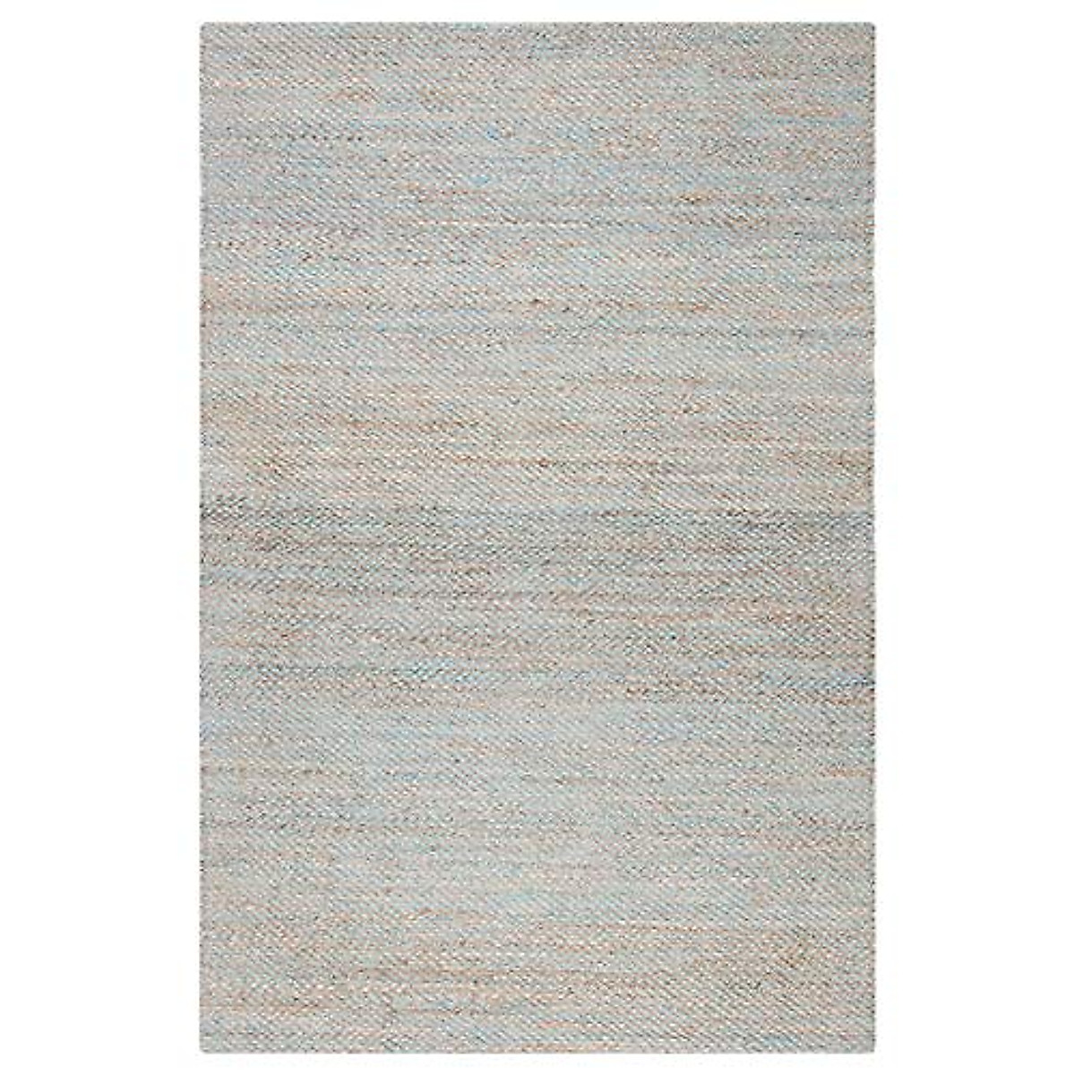 SAFAVIEH Natural Fiber Collection 9' x 12' Teal NF827A Handmade Farmhouse Premium Jute Area Rug